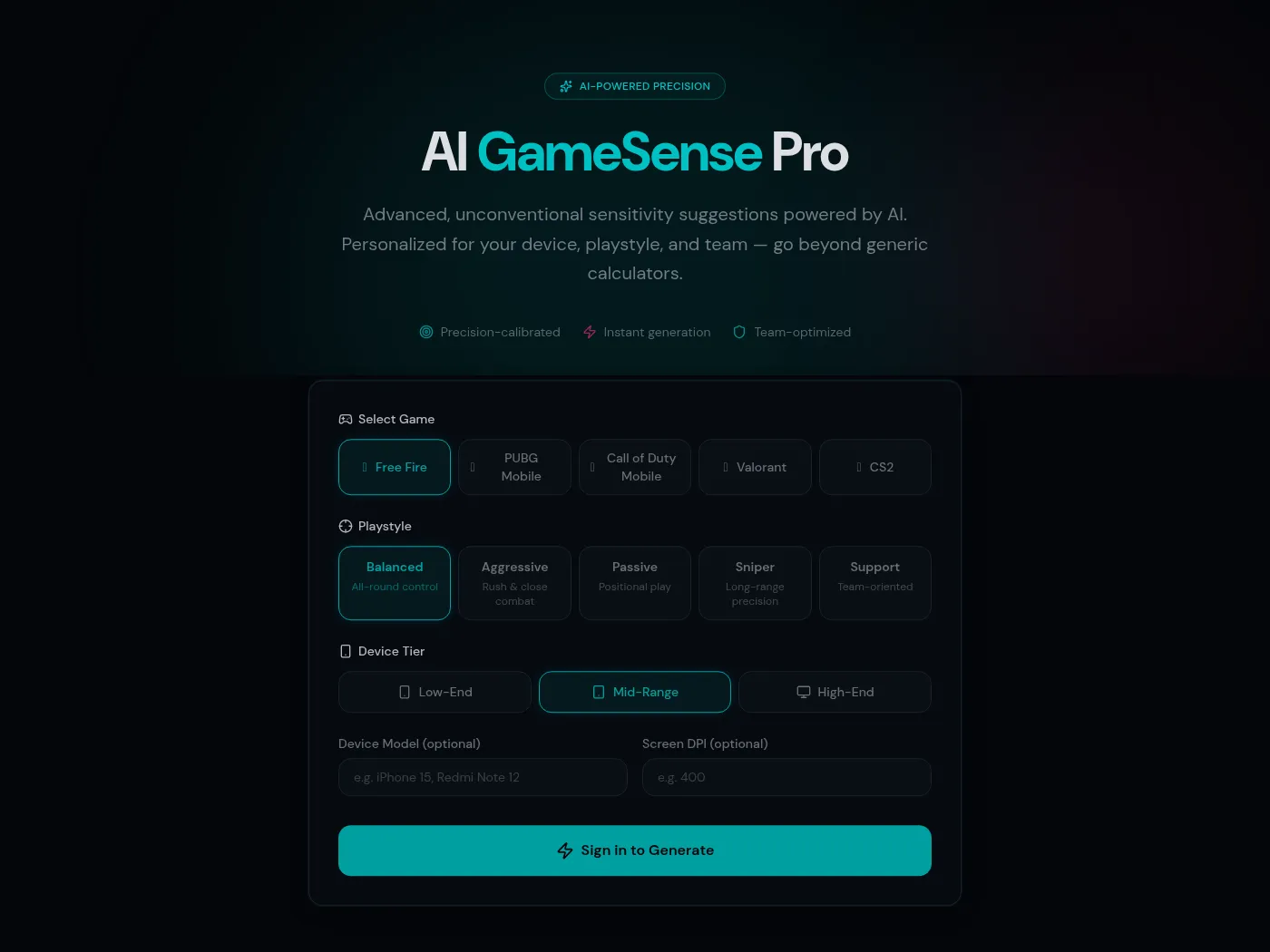 AI GameSense Pro