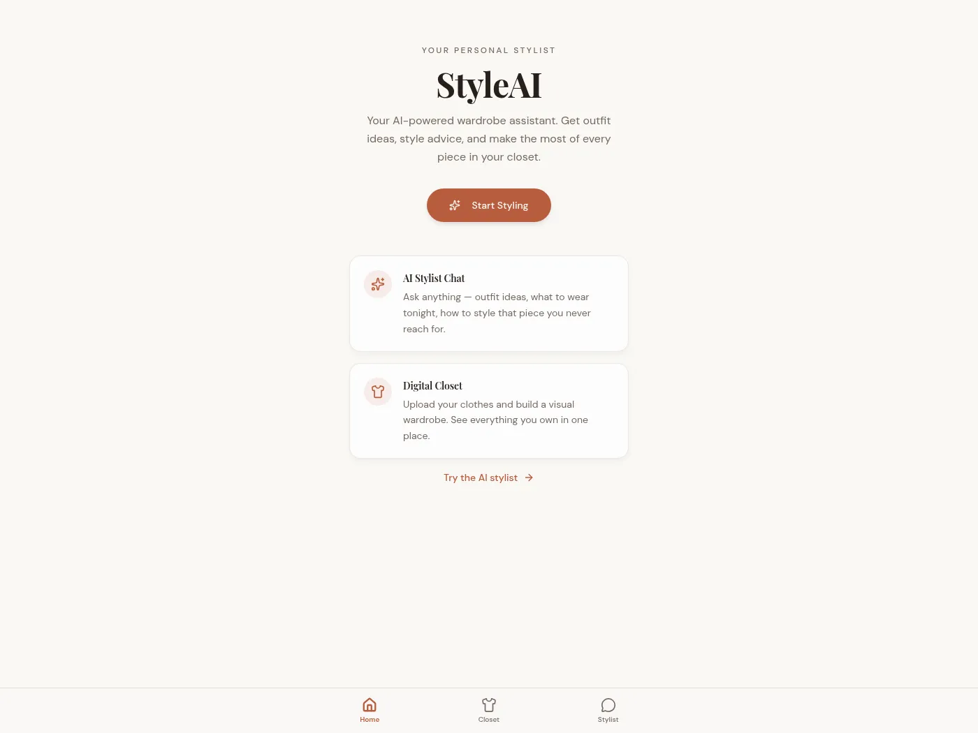 StyleAI Outfit Stylist