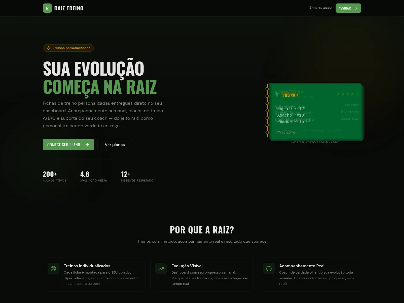 Raiz Treino Prototipo