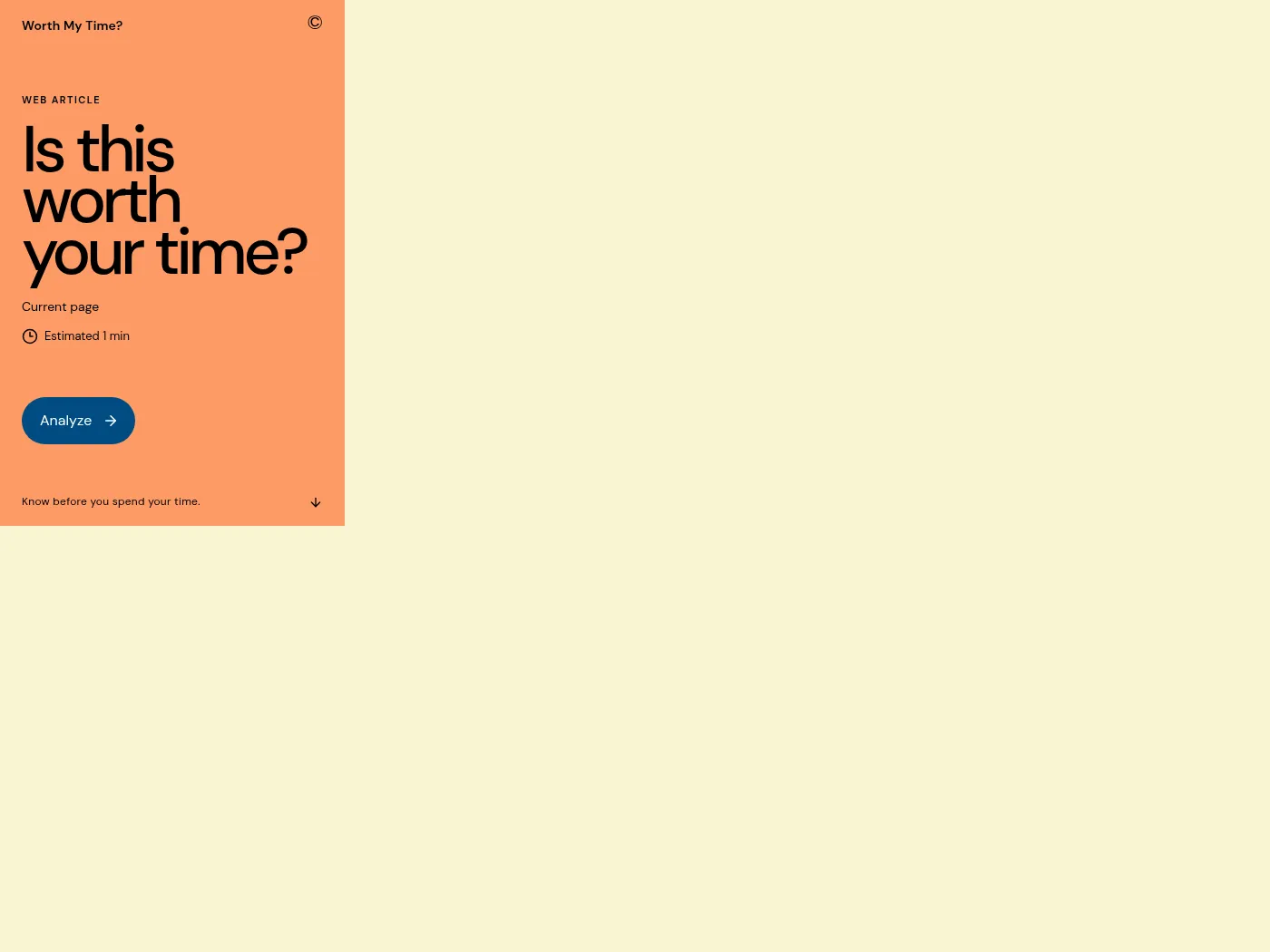 Worth My Time?