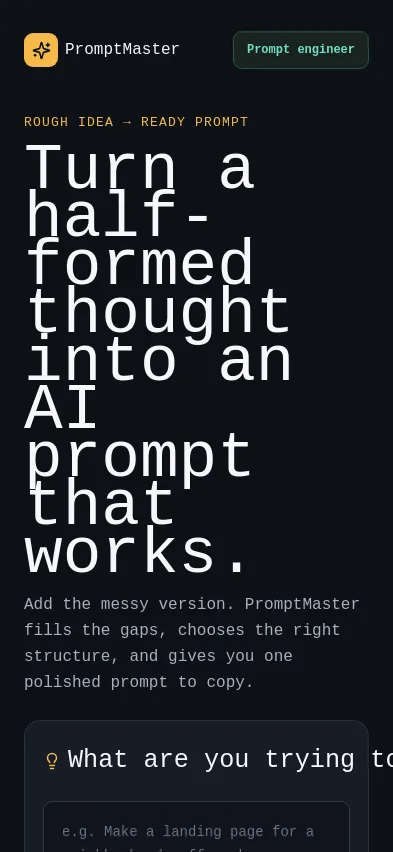 PromptMaster Engineer