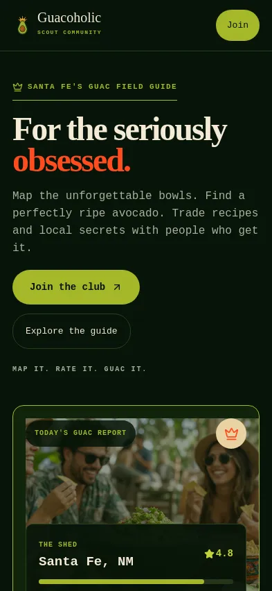 Guacoholic Mobile