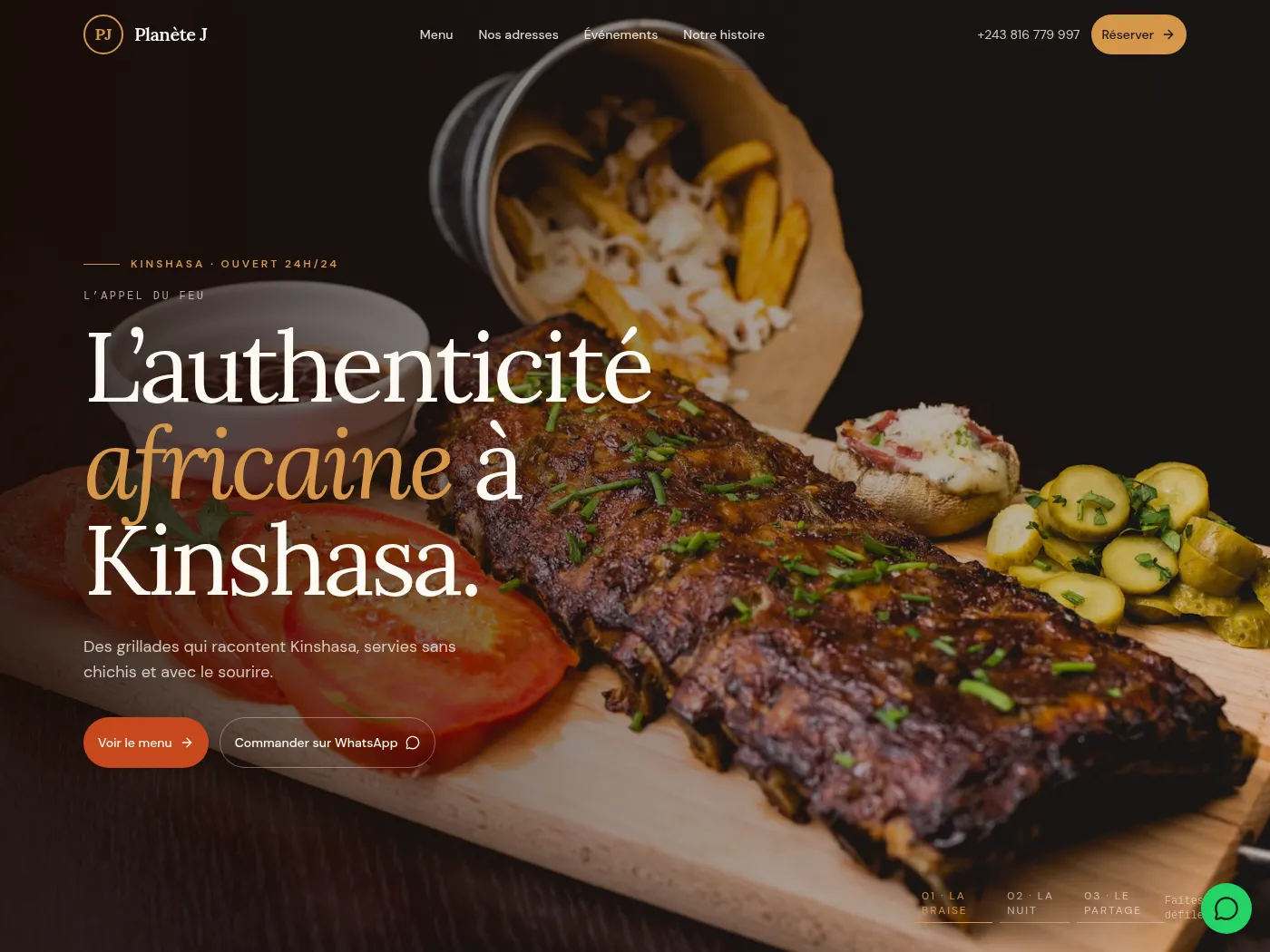 Planète J Restaurant Web