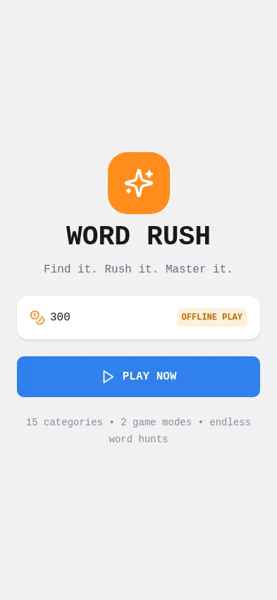 Word Rush: Puzzle Game