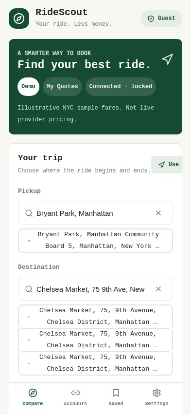 RideScout: Fare Optimizer