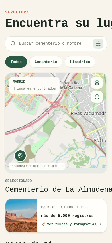Cemetery Finder App