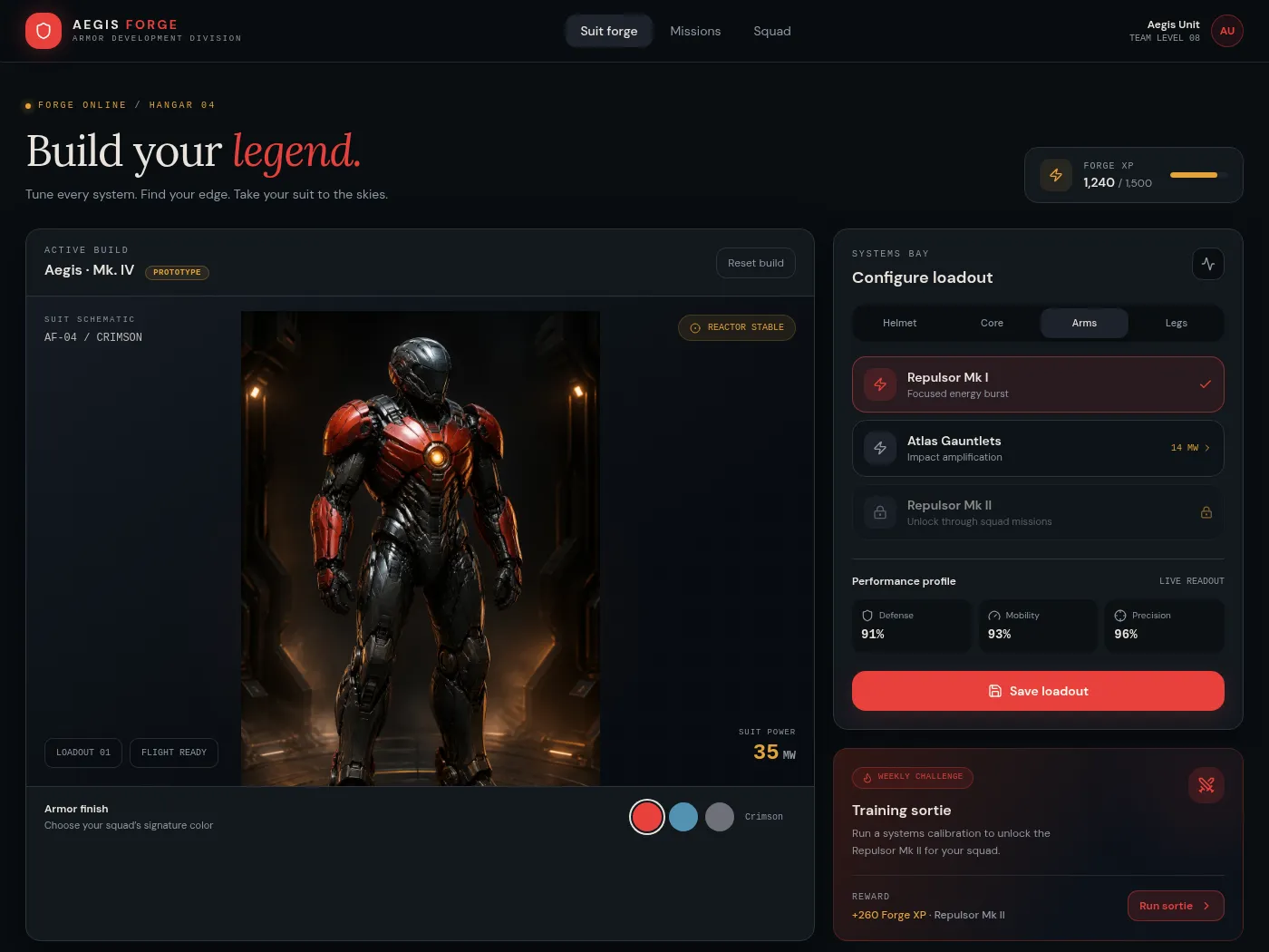 Ironman Suit Builder