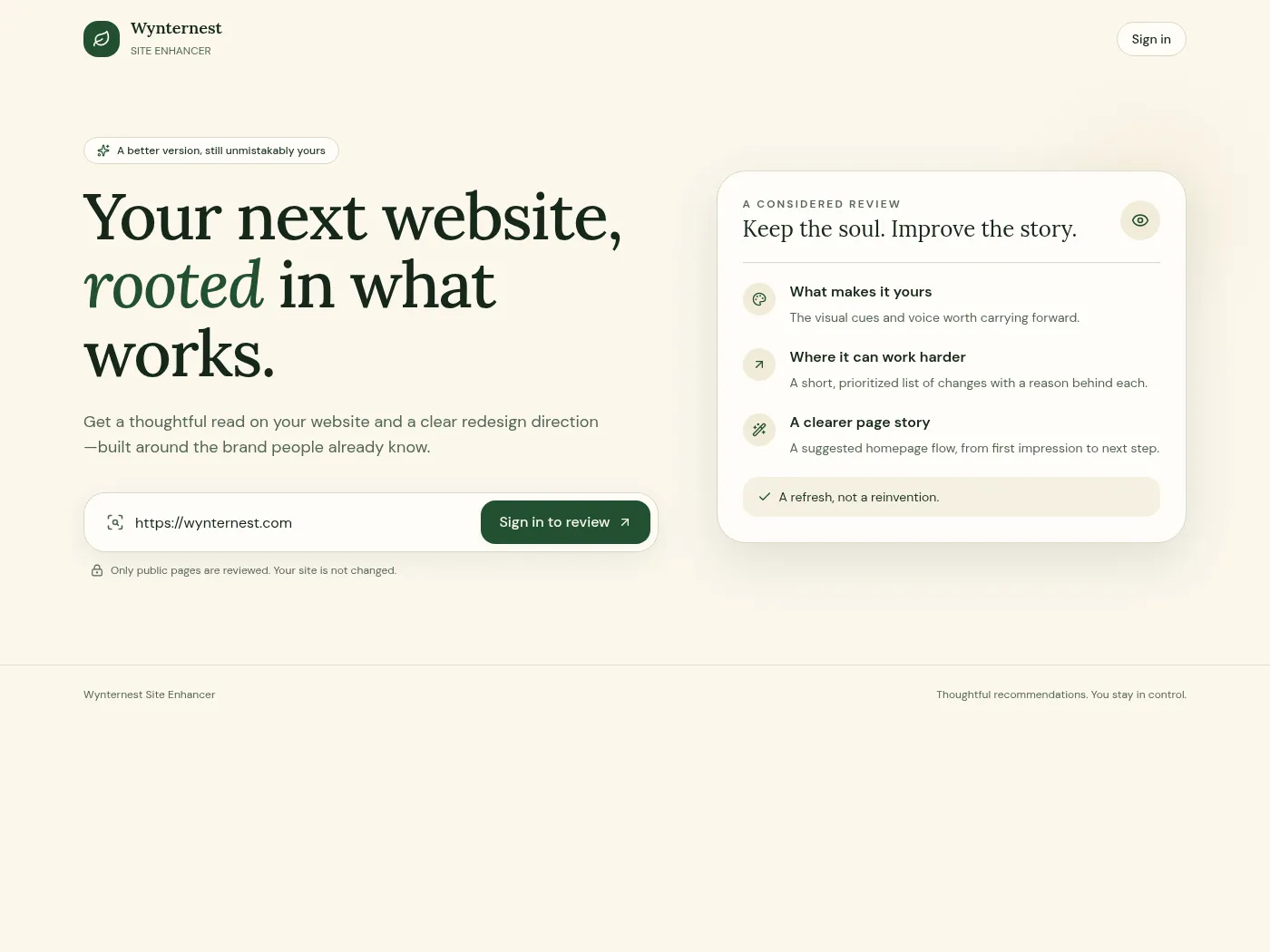 Wynternest Site Enhancer