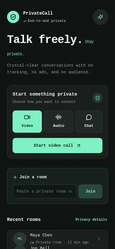 PrivateCall Connect