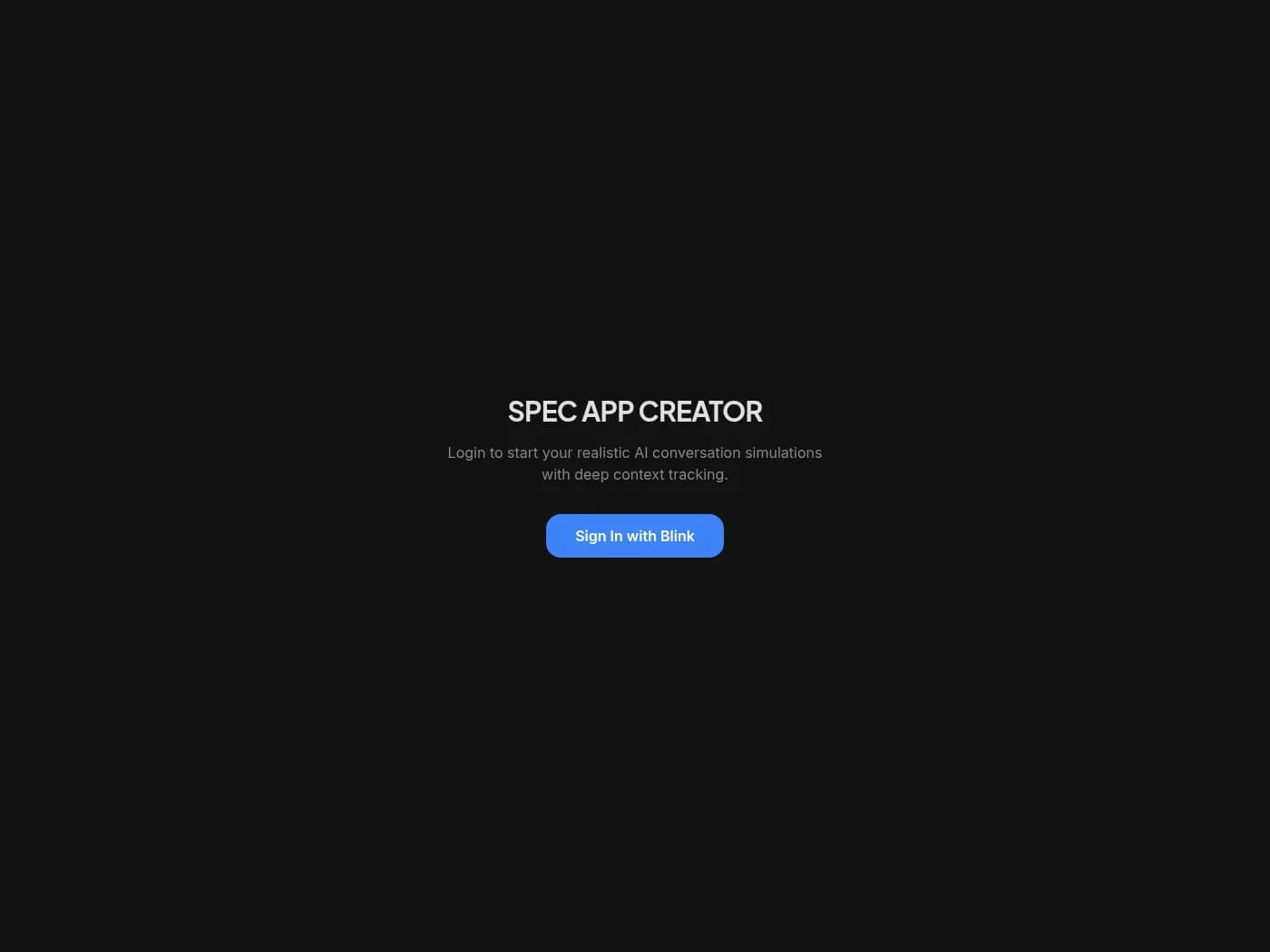 Spec App Creator
