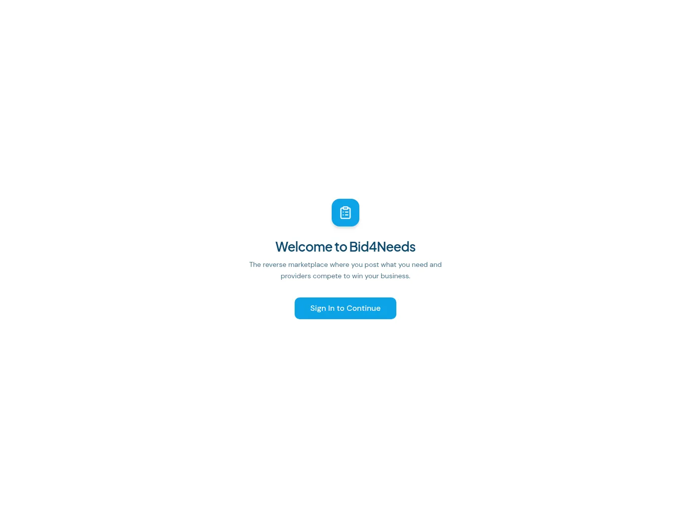 Bid4Needs Marketplace