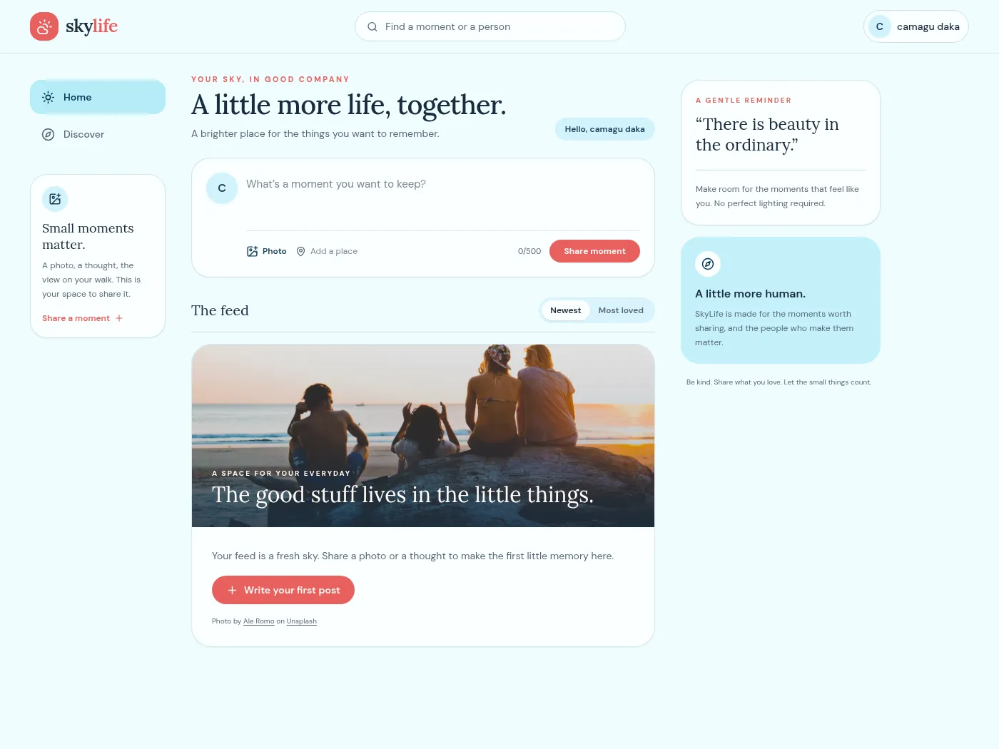 SkyLife Social Hub