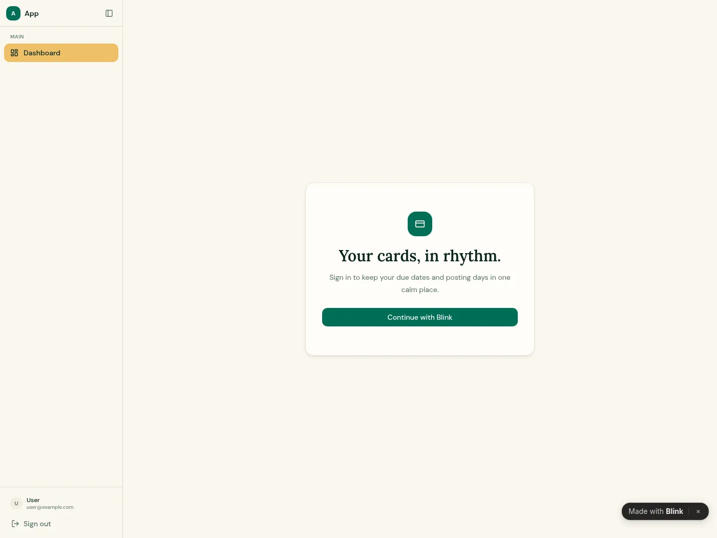 Card Due Date Tracker