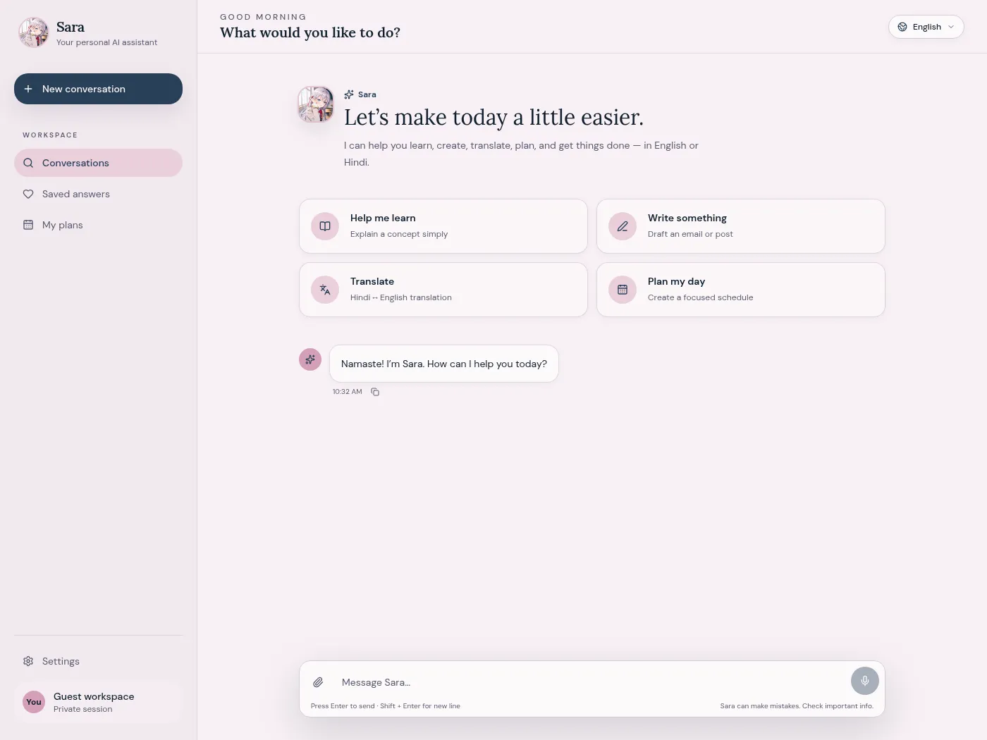 Sara AI Assistant