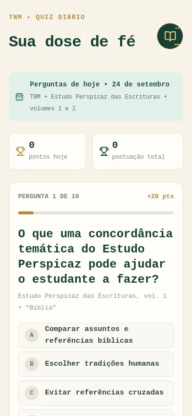 TNM Bible Quiz App