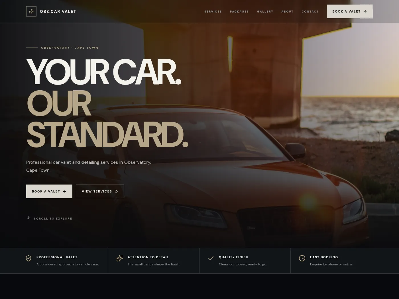 Obz Car Valet Site