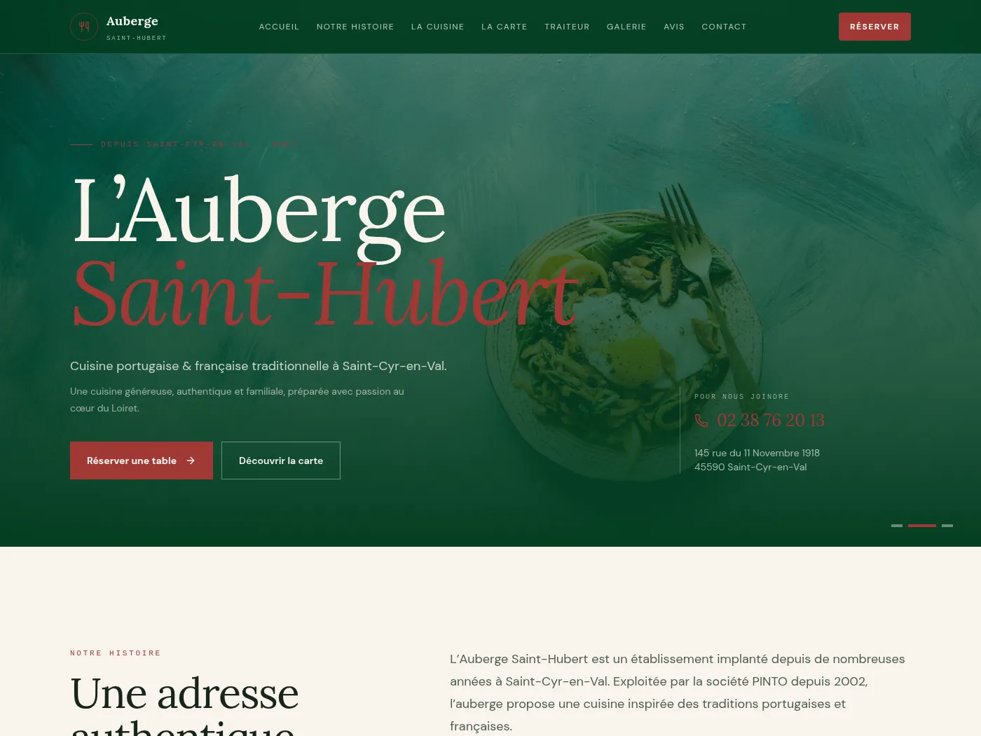 Auberge Saint-Hubert Web