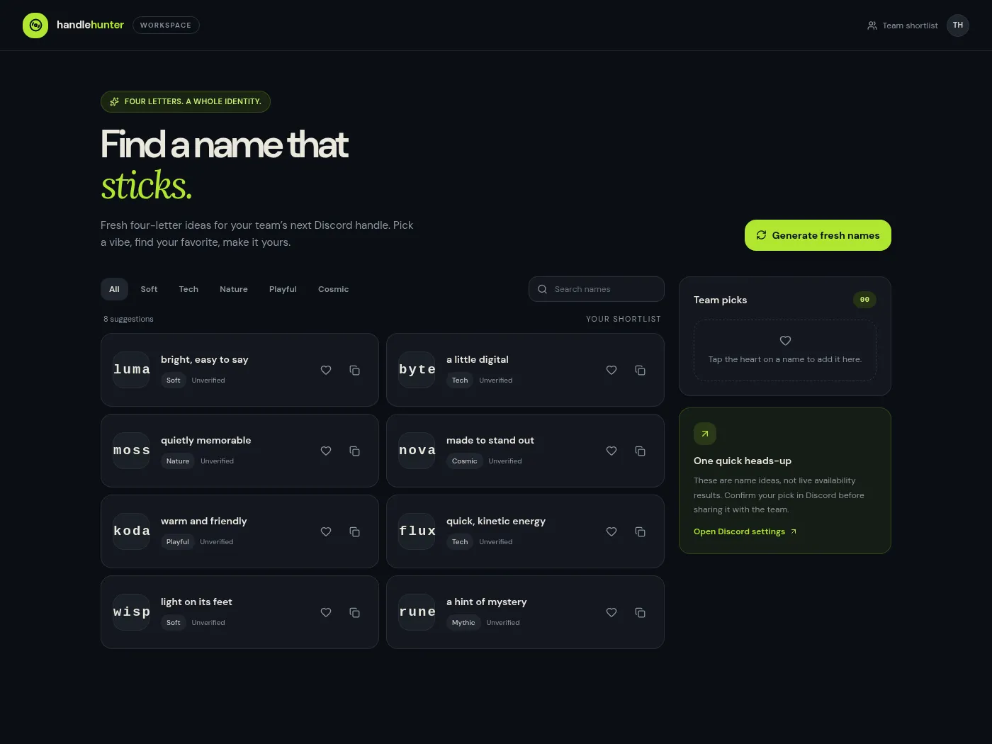 Discord Handle Hunter
