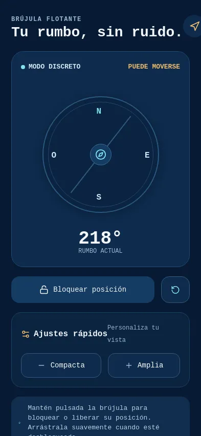 Blue Compass Overlay