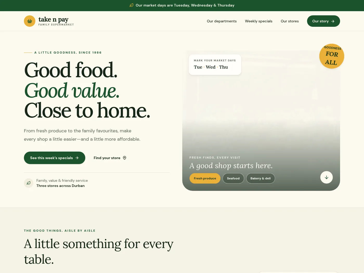Take n Pay Grocery Site