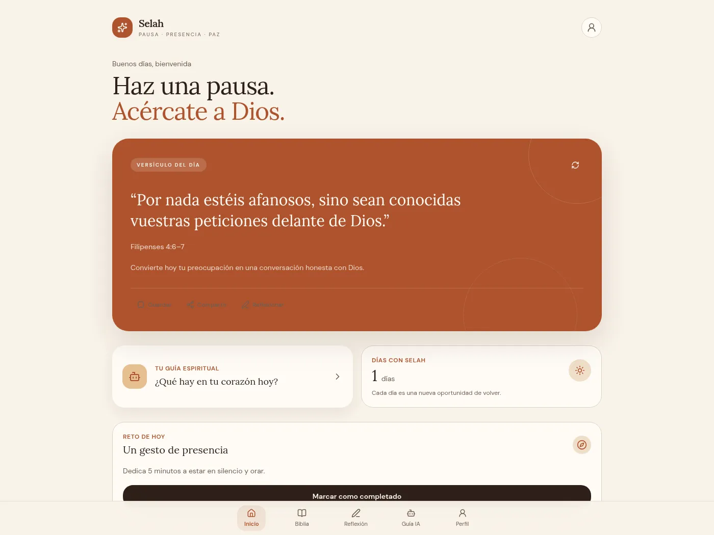 Selah: Guía Espiritual Diario
