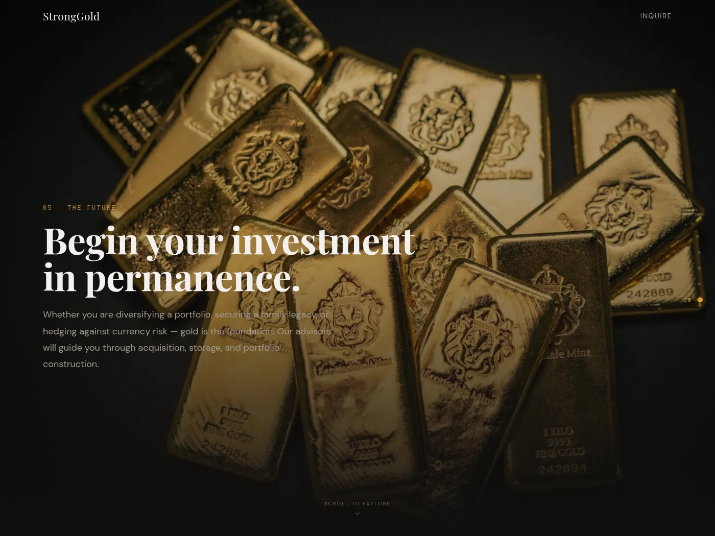 StrongGold Website