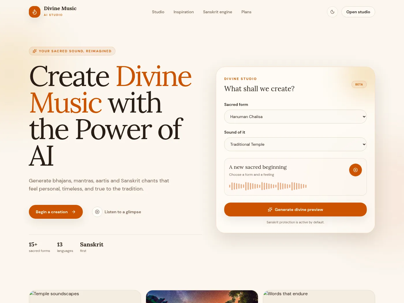 Divine Music AI Platform