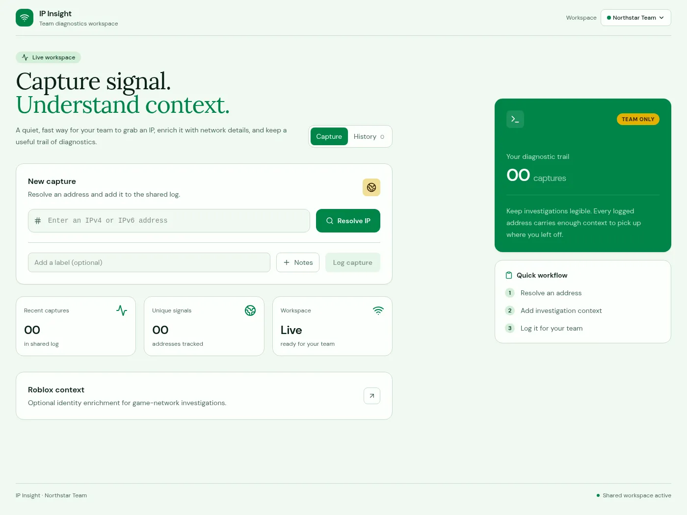 IP Insight Dashboard