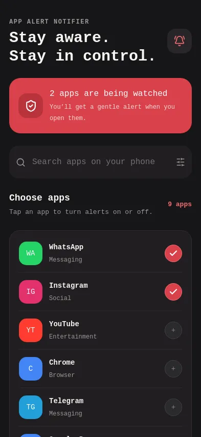 App Alert Notifier