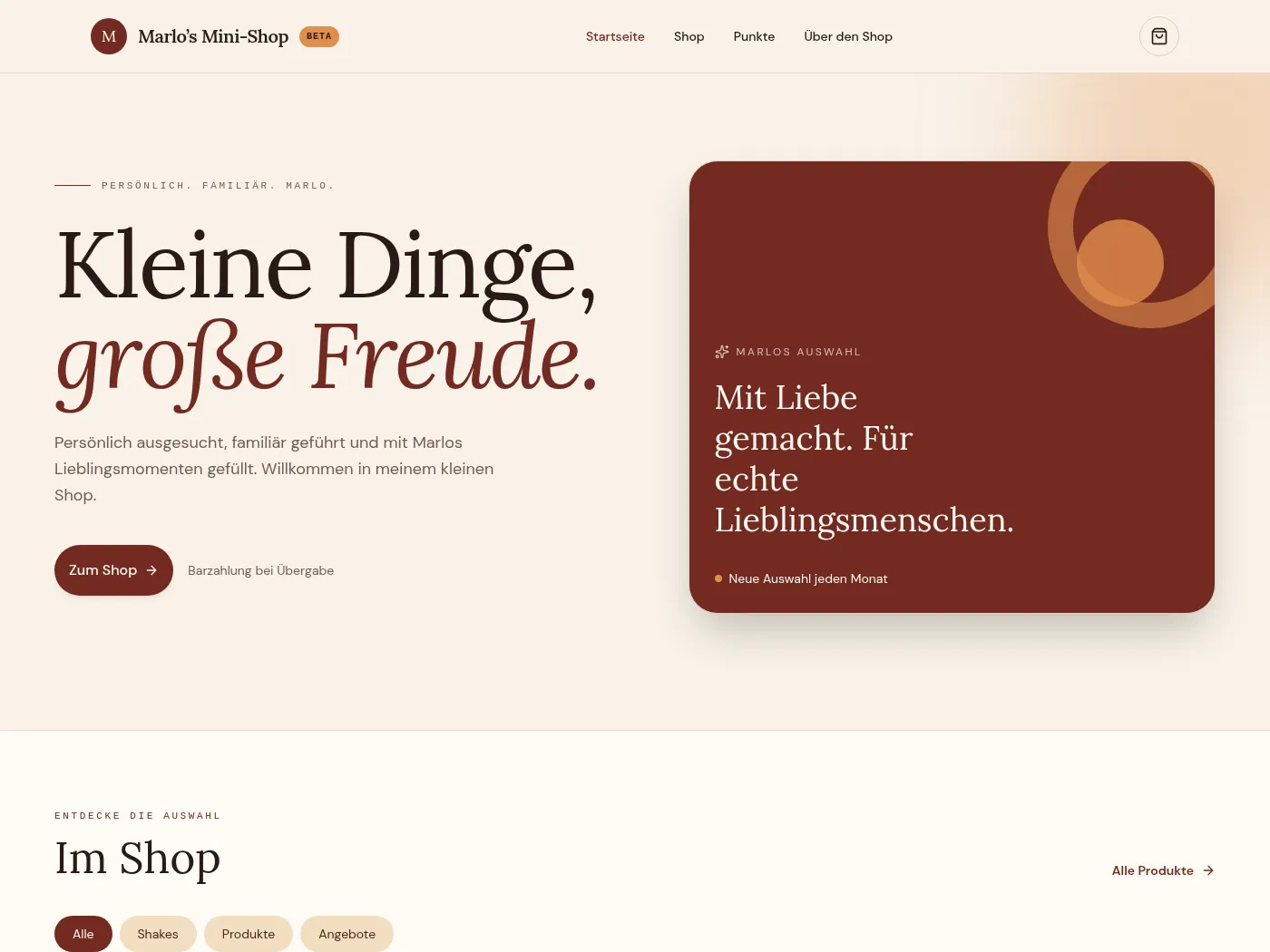 Marlo’s Mini-Shop BETA