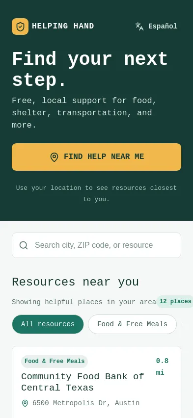 Helping Hand Connect