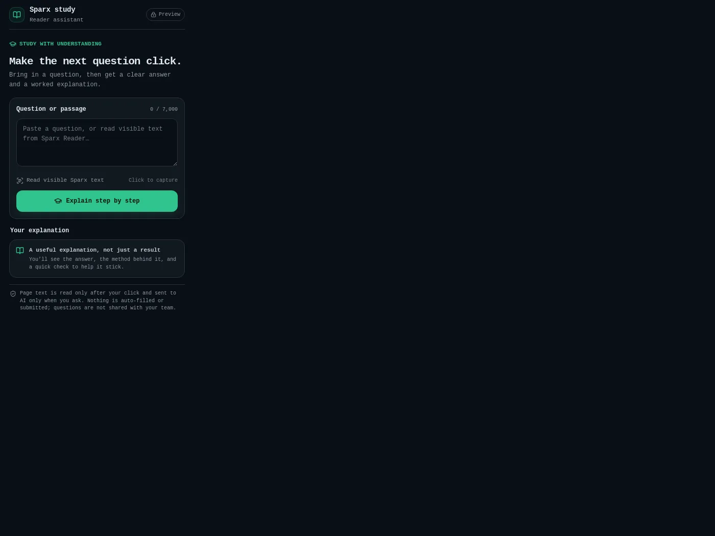 Sparx AI Study Assistant
