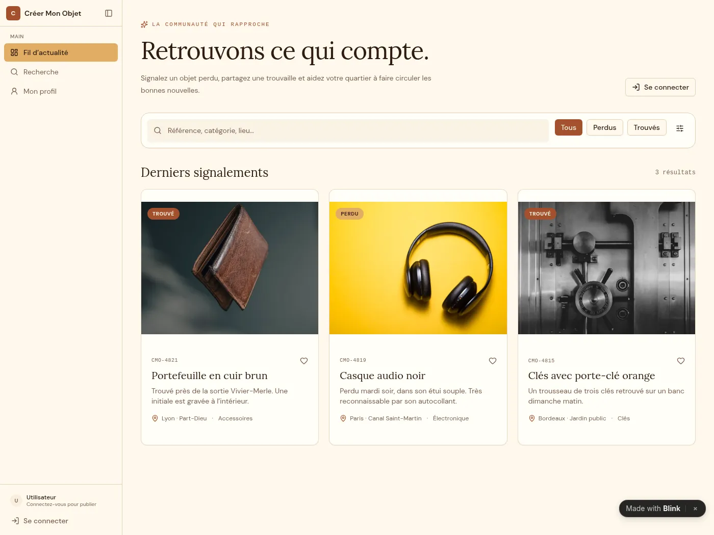 Créer Mon Objet