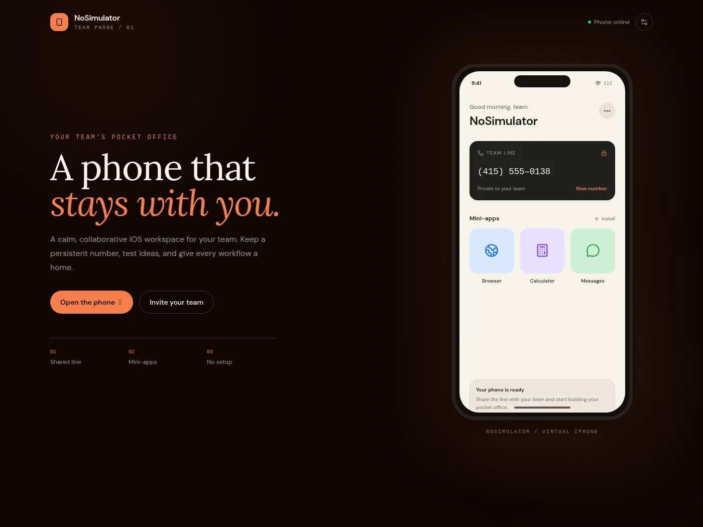 NoSimulator Virtual Phone