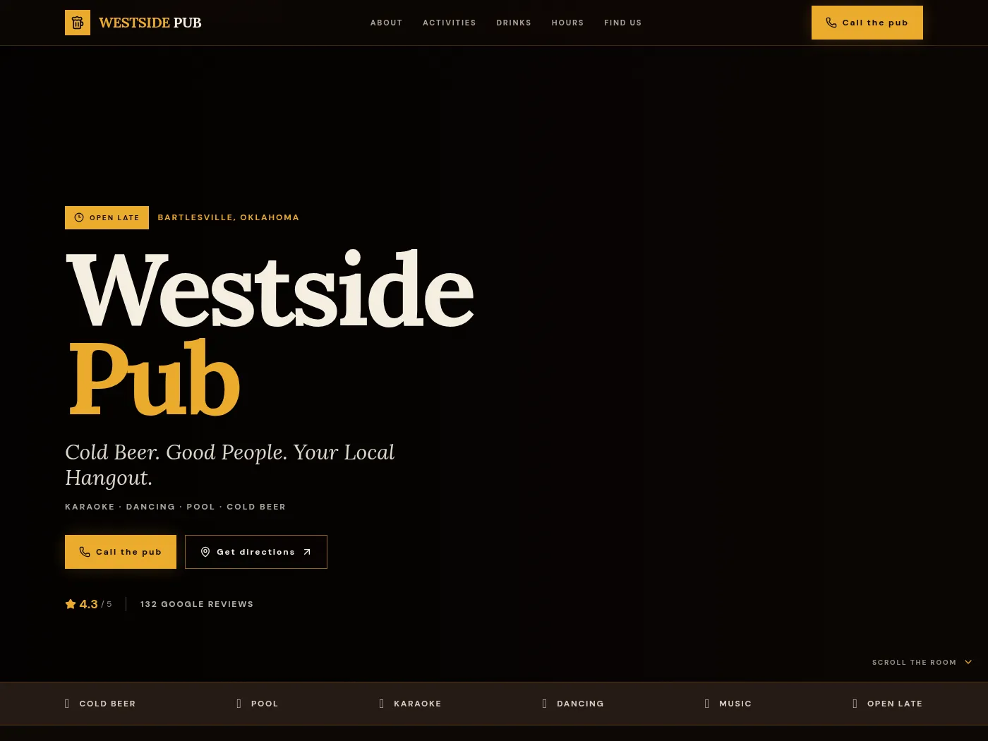 Westside Pub Website