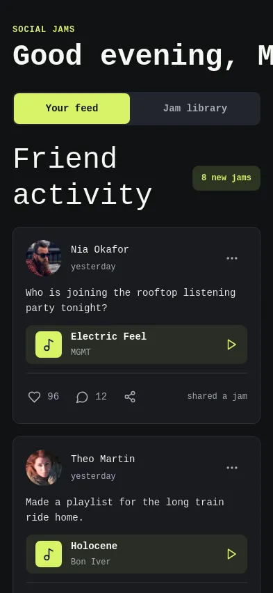 Social Jams Messenger
