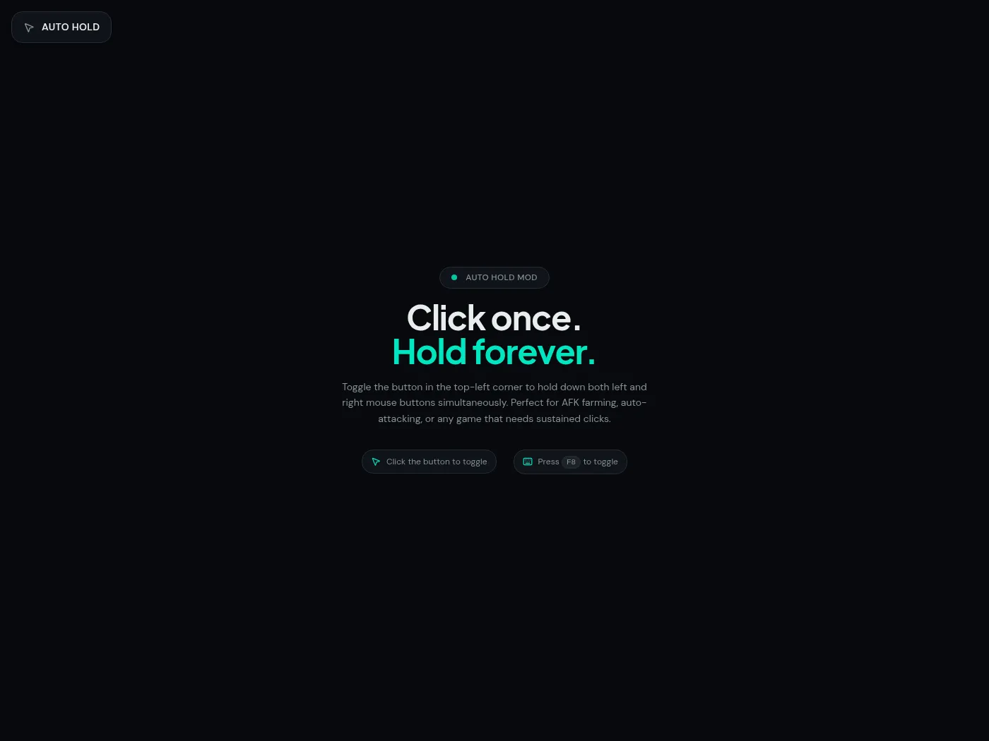 AutoClick Mod Button