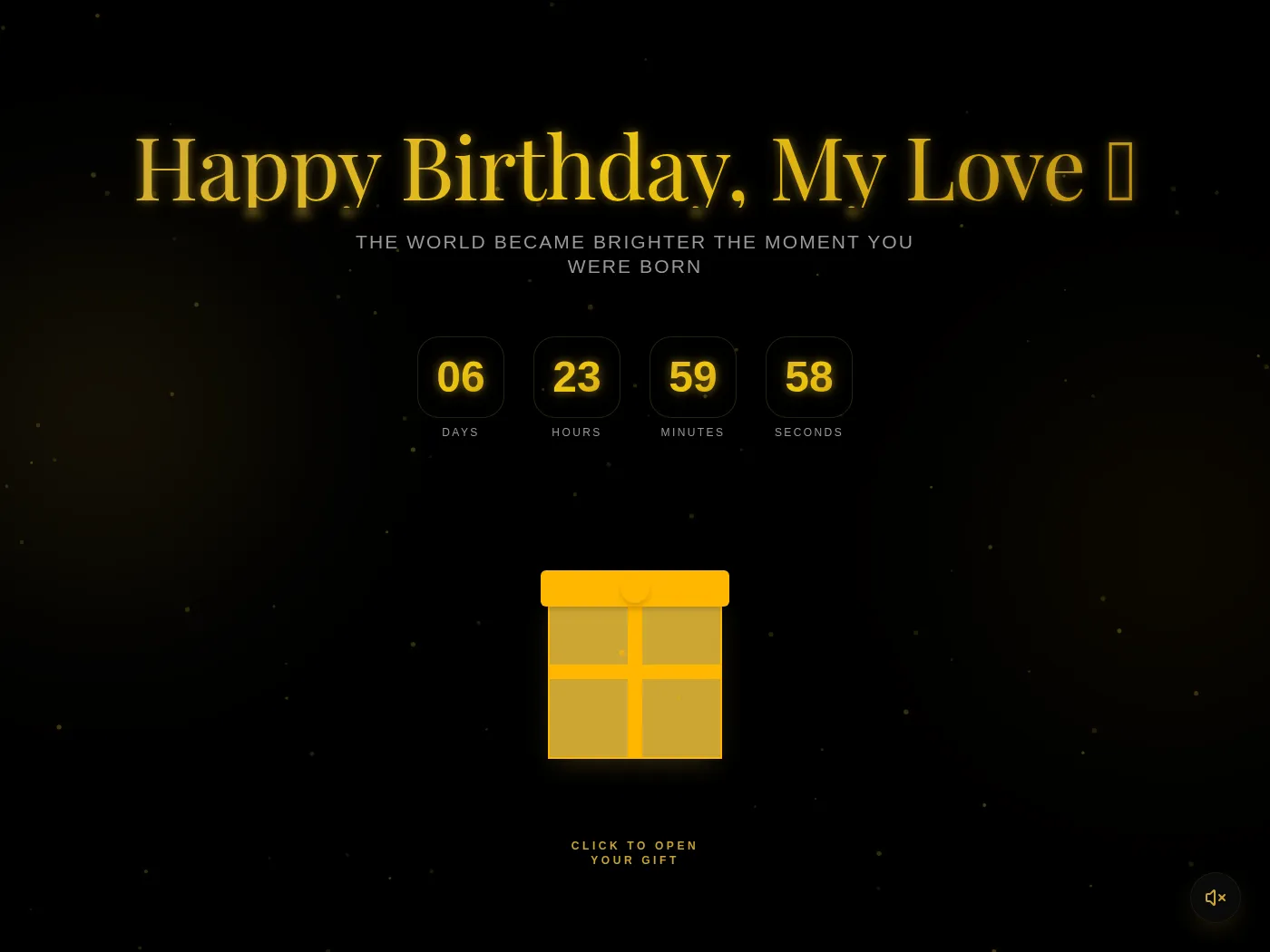 Golden Birthday Surprise