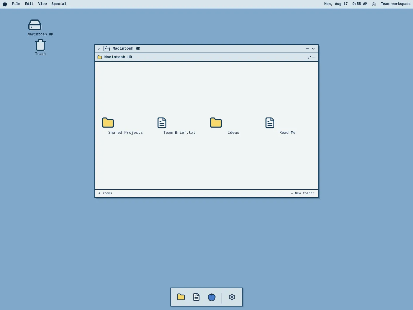 Web Mac OS Simulator