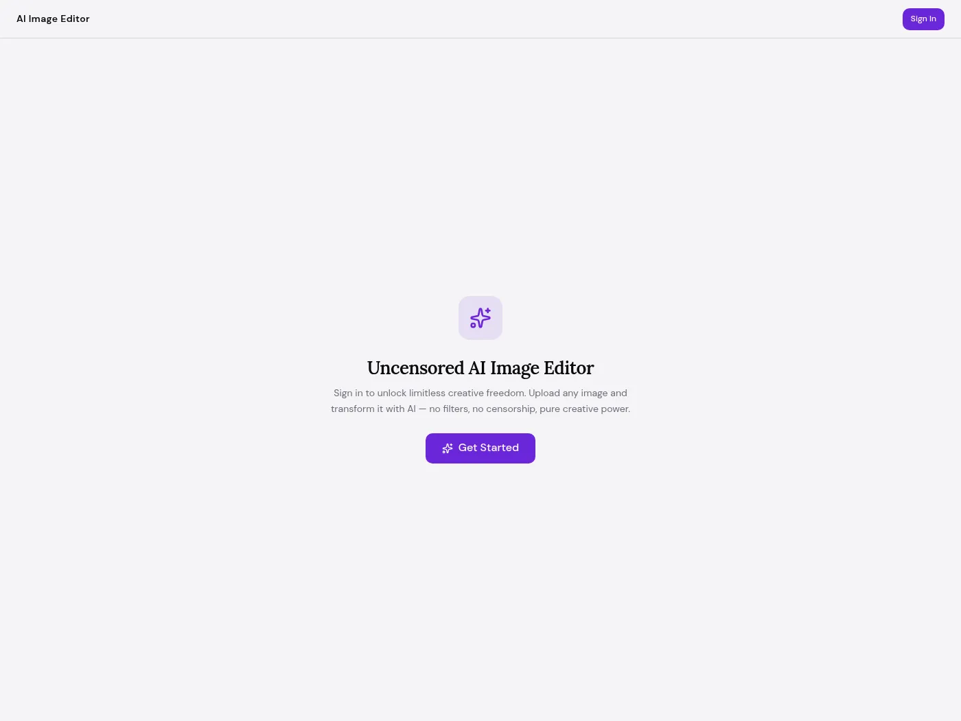 Uncensored AI Image Editor