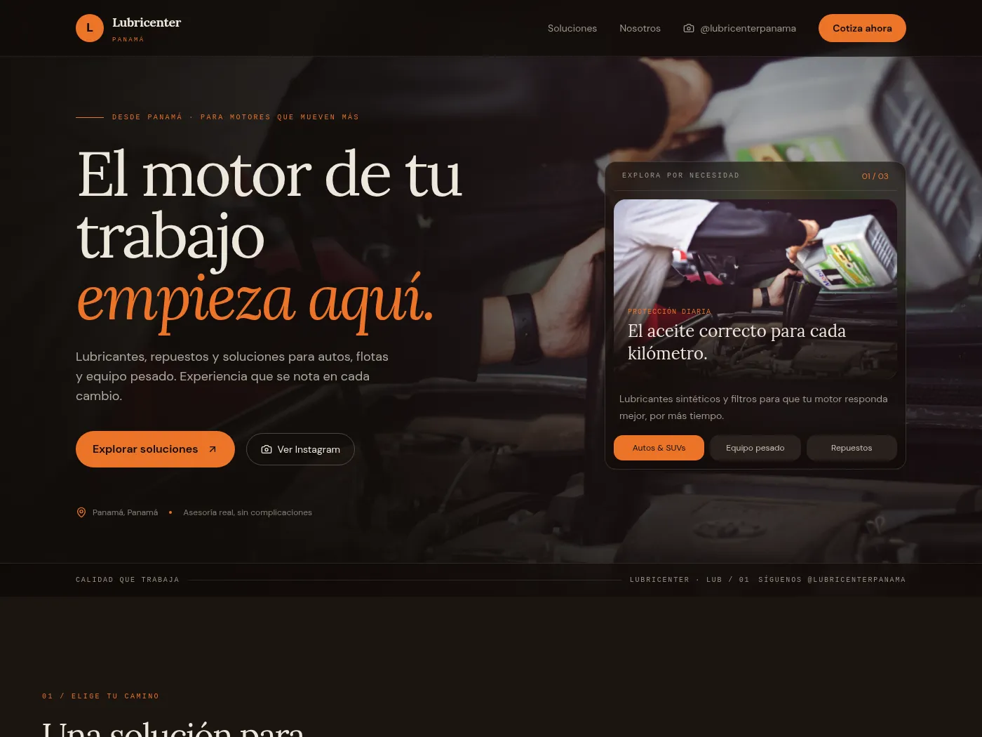LubeCenter Insta Web