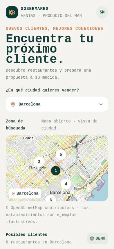 SOBERMARED Seafood Sales App