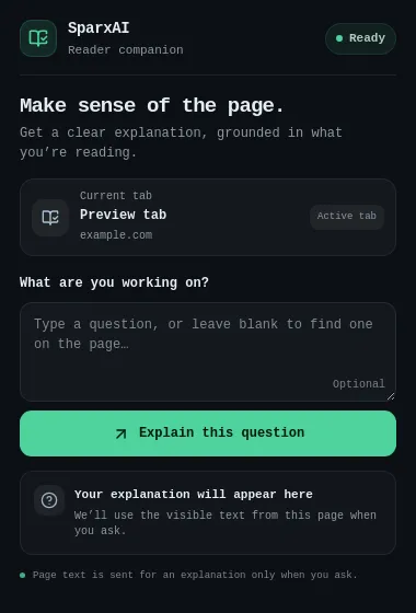 SparxAI Study Helper