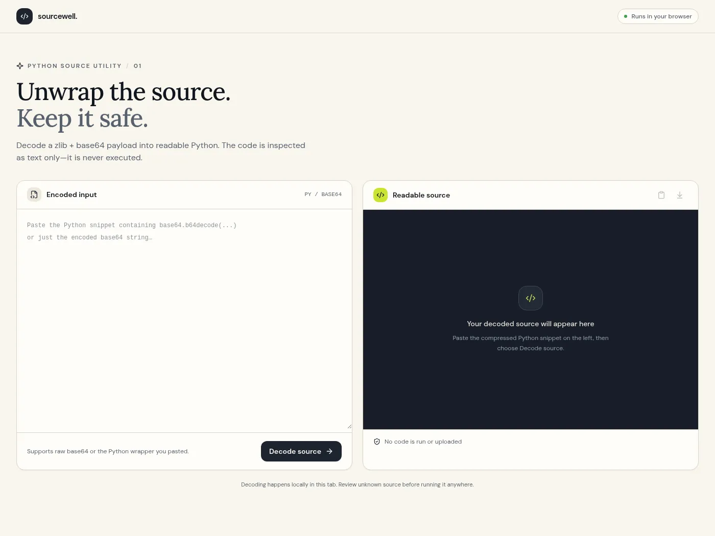 Zlib Script Decoder