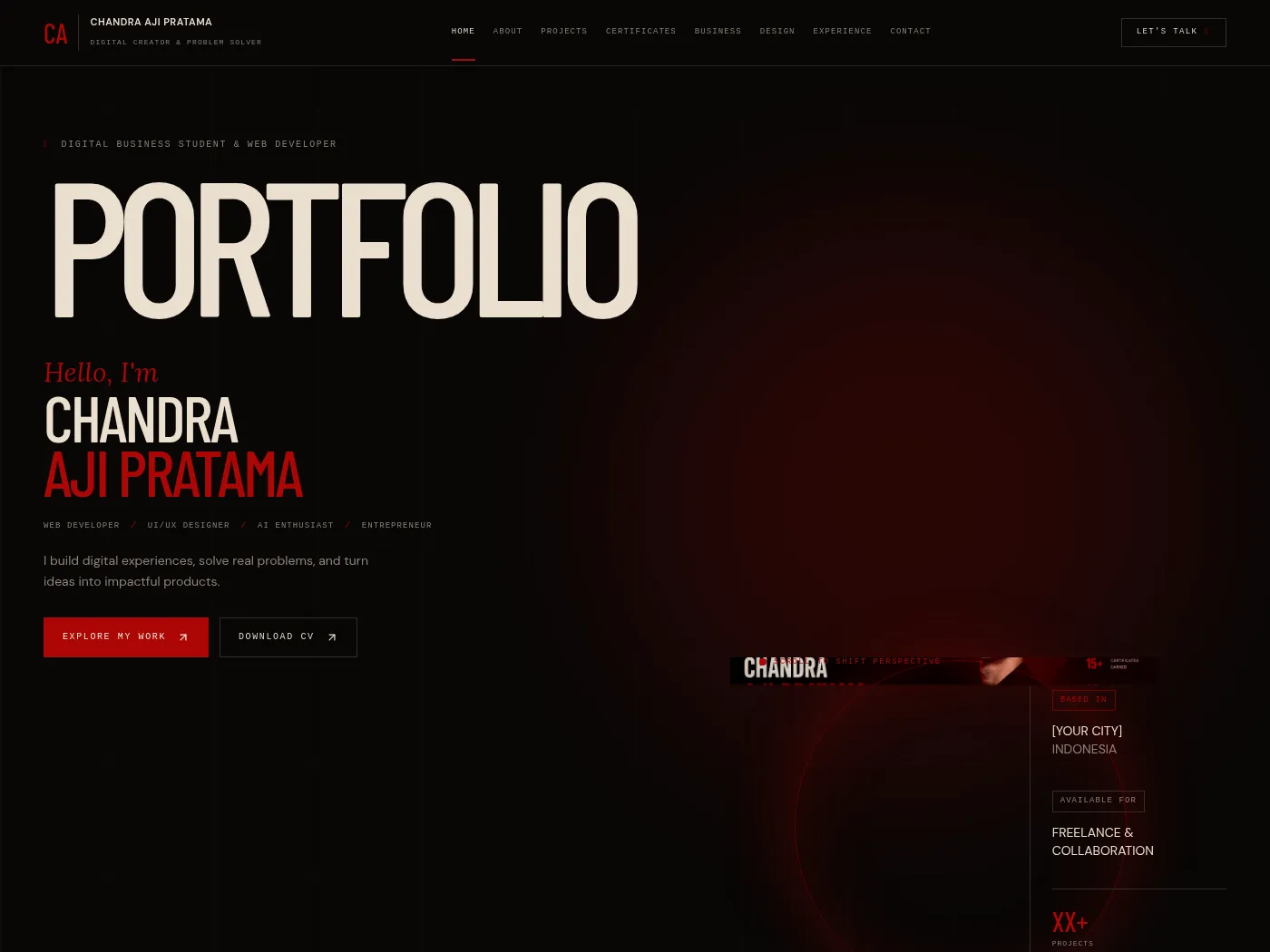 Aji Pratama Digital Portfolio