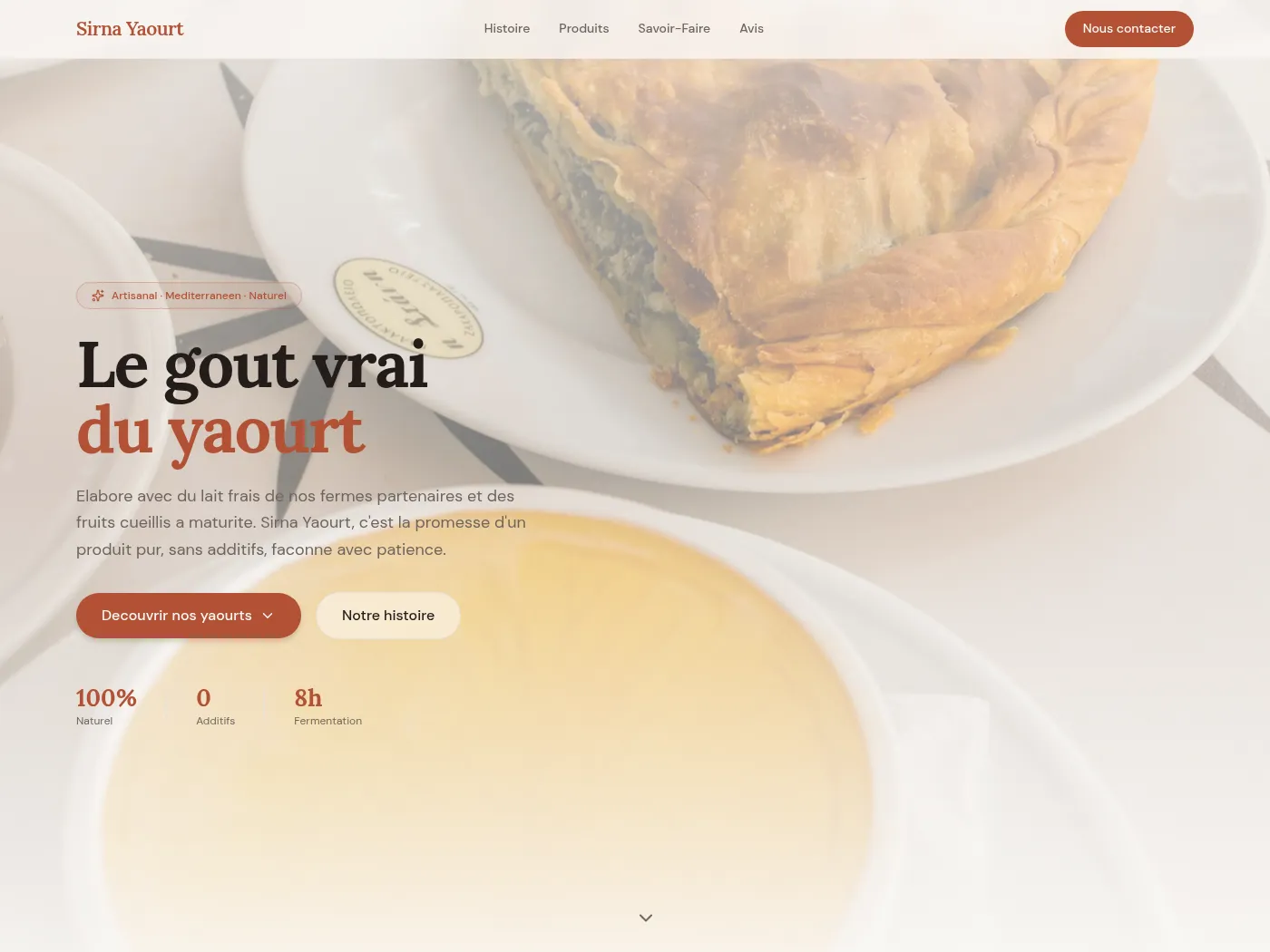 Sirna Yaourt Website