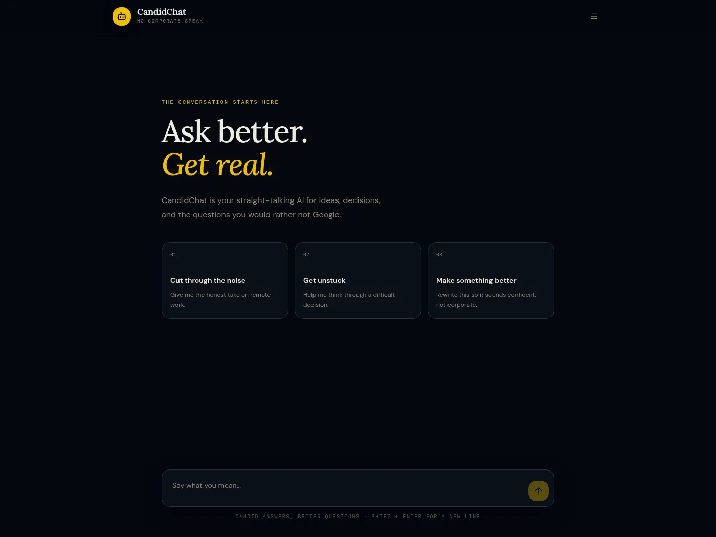 CandidChat AI Bot
