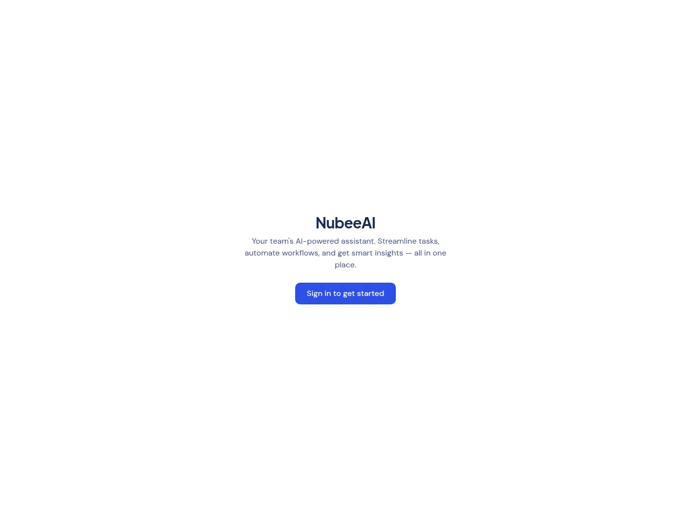 NubeeAI Team Assistant