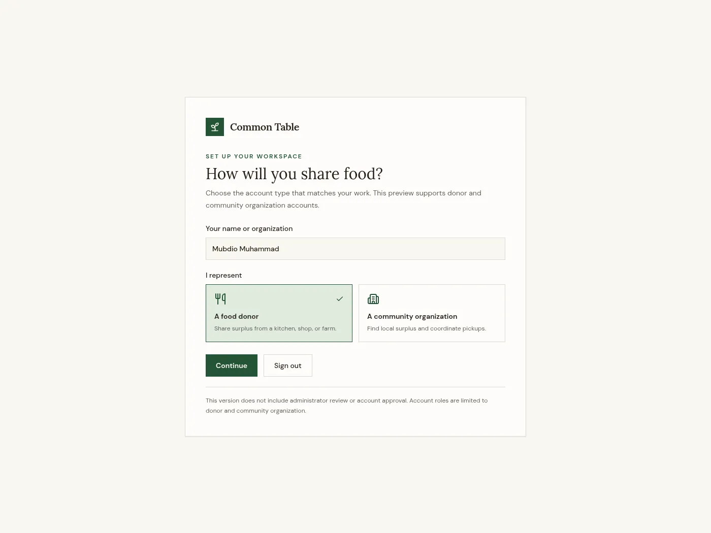 Surplus Food Share Platform