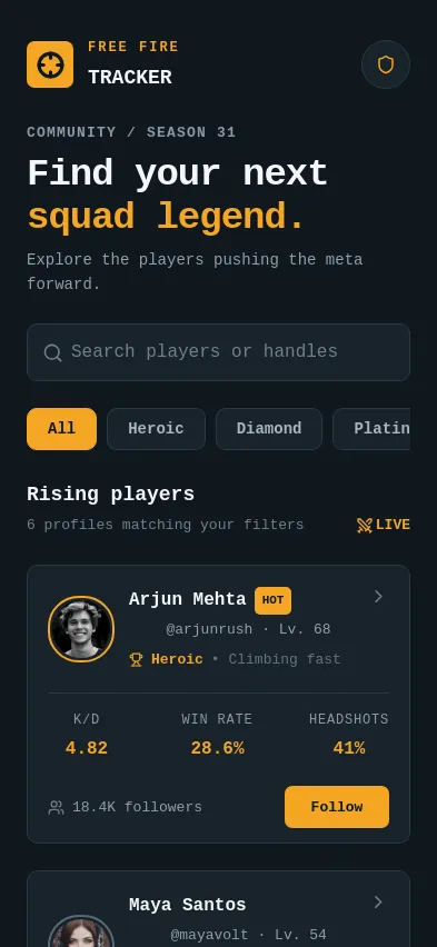 Free Fire Tracker